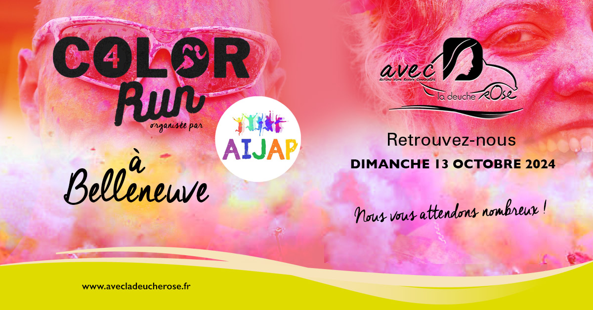 Color Run 2024 à Belleneuve (21) - AVEC La Deuche Rose
